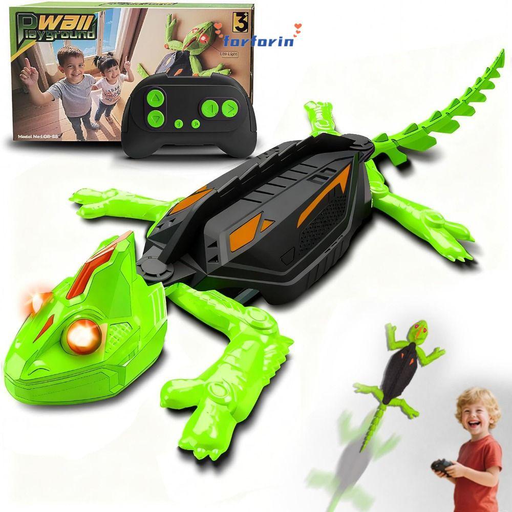 FORFORIN Wall Climbing RC Lizard Toy, Realistic Remote Control Climber ...