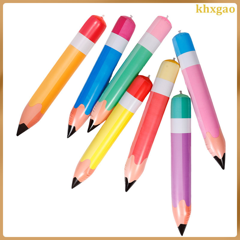 7pcs Matibay na PVC Inflatable Palamuti ng Lapis para sa Klase at Party ...