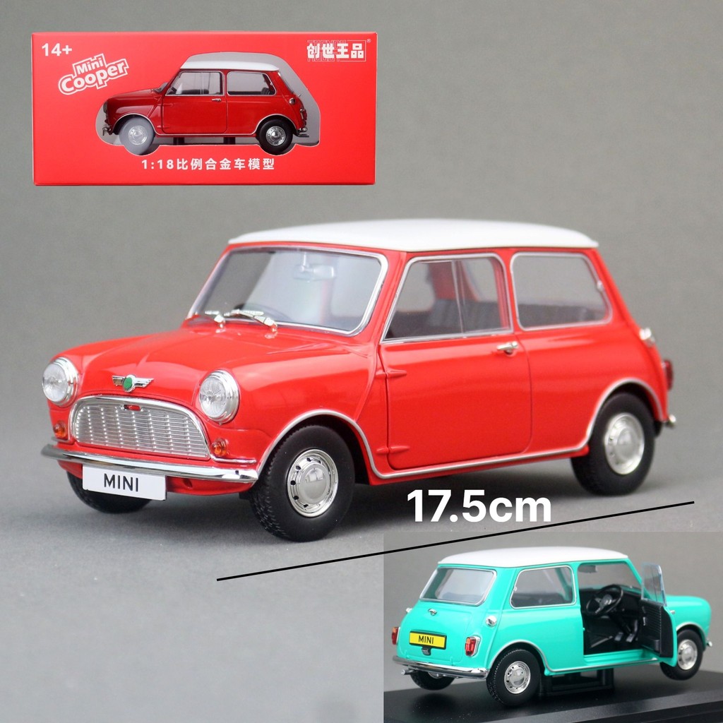 (New) 1:18 Mini Cooper MINI Classic Car Children's Toy Model with ...