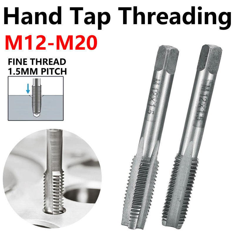 M12-M20 Tap Tool Straight Groove Fine Thread Metric Hand Taps Original ...
