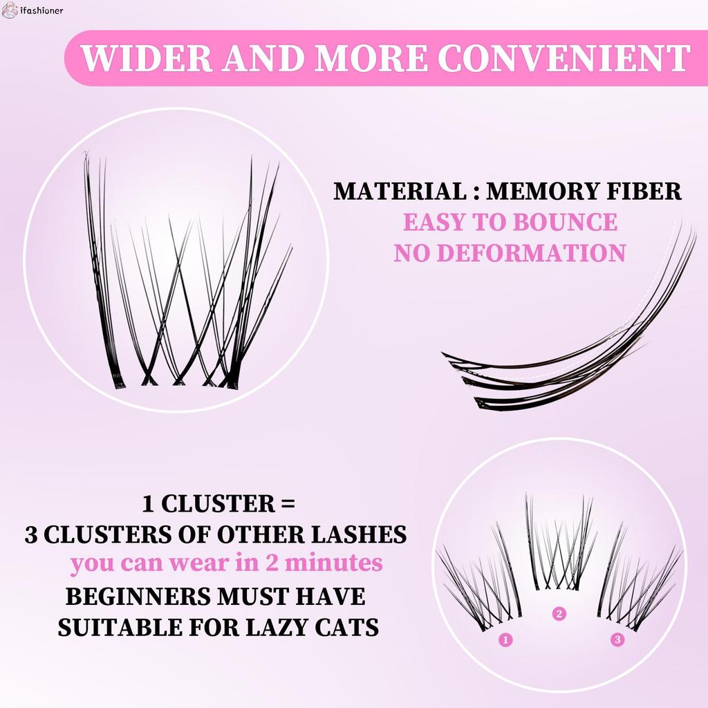 5 Pairs False Eyelashes Pack Lengthening Eyelashes Tail 3D Effect ...