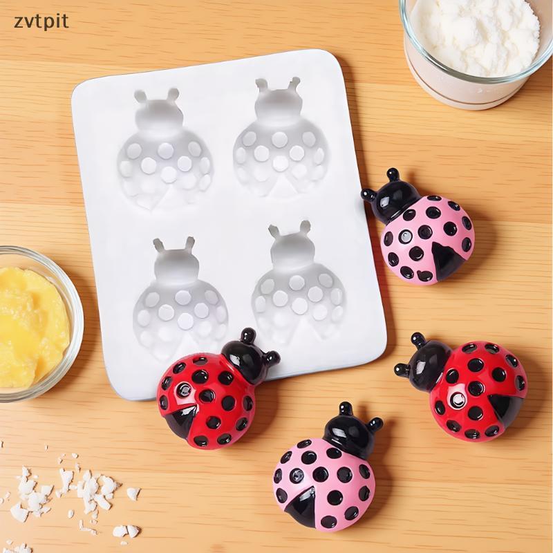 【ZVT】 Ladybug Silicone Mold for Fondant Cake Decorating & Resin Crafts ...