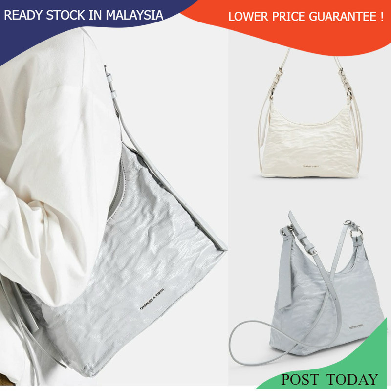 [CNK] Lark-CrinkleCK Effect Women Hobo Bag Crossbody Bag | Shopee ...