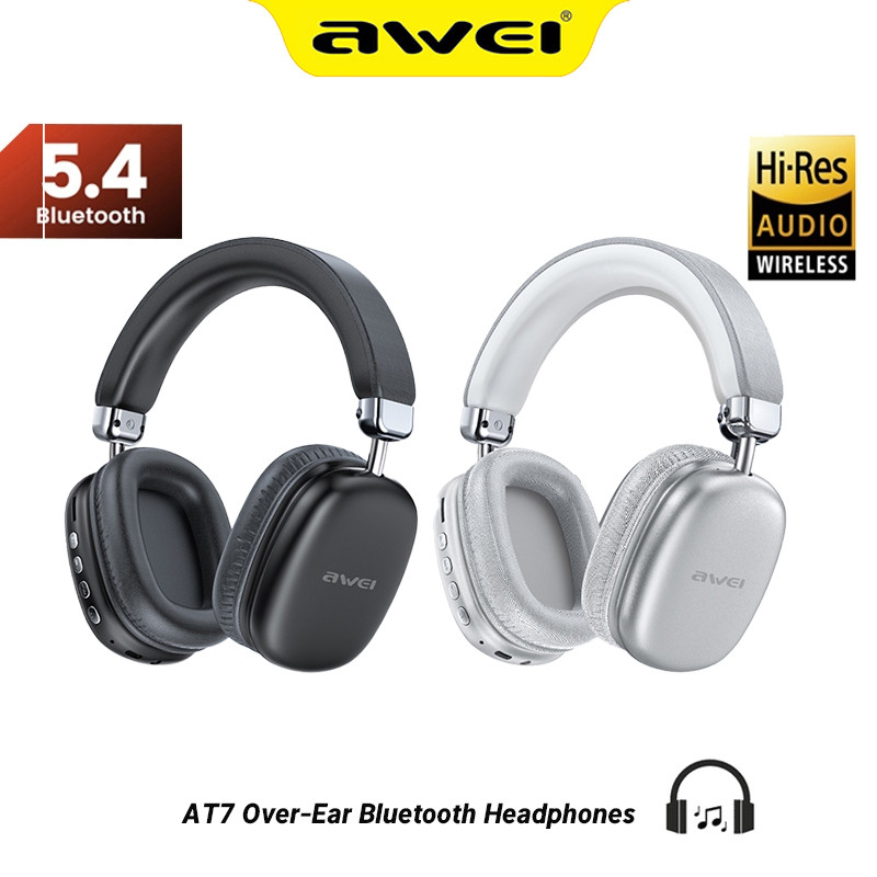 Awei AT7 Wireless Headphone Bluetooth 5.4 Ultra-long Battery Life Bass ...
