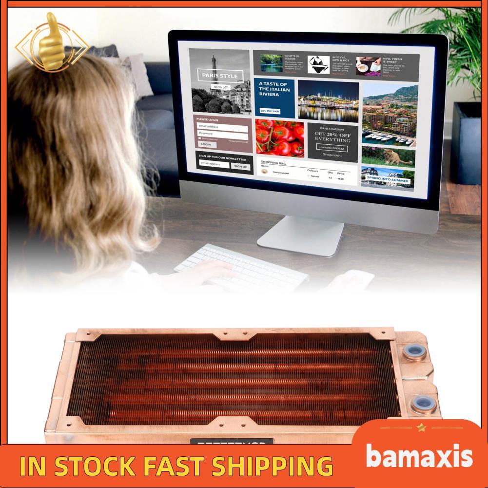 bamaxis All Copper Heat Exchanger Radiator Computer Water Cooling 7mm ...