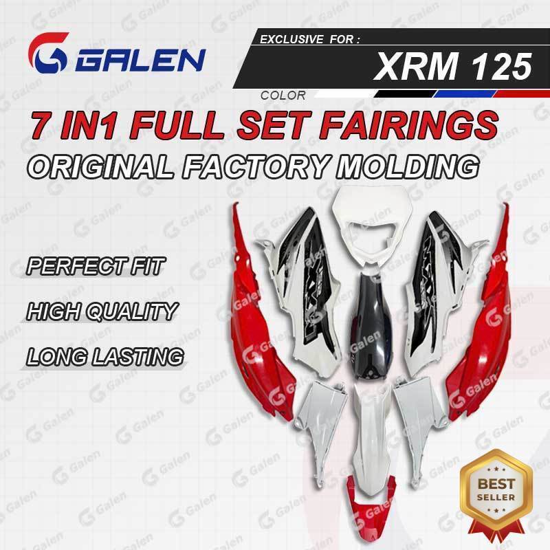 FULL FAIRING SET FOR HONDA XRM 125 7IN1 MOTORCYCLE ACCESSORIES | Shopee ...