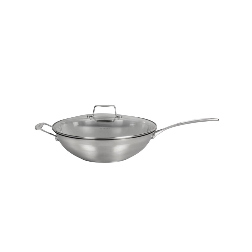 Scanpan Impact Covered Wok 32cm - Stratanium Non-Stick, Extreme Durable ...