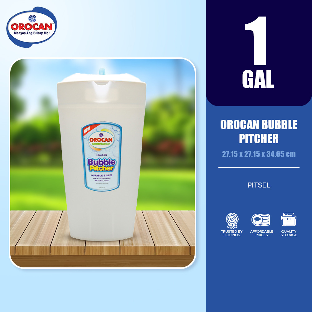 Orocan Bubble Pitcher 1 Gal | Pitsel | Shopee Philippines