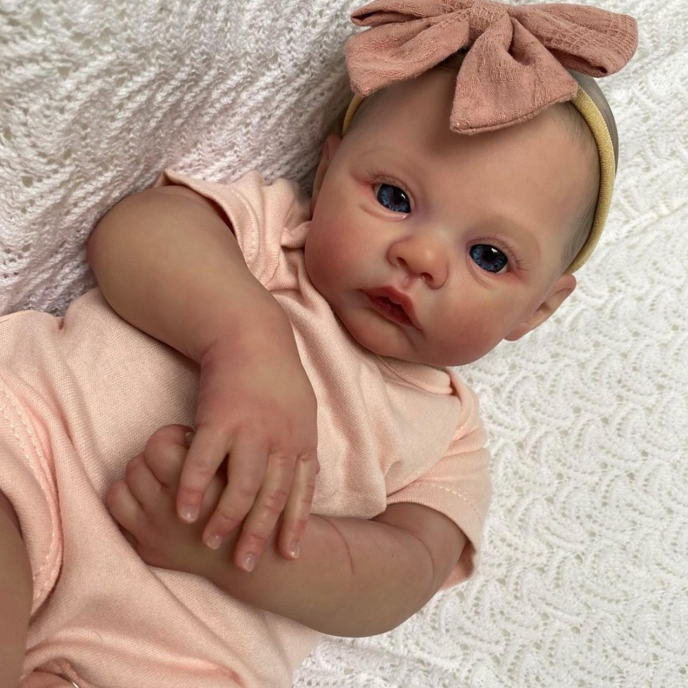60cm Meadow Reborn Doll Full Soft Cloth Body Vinyl Simulation Baby Toy ...