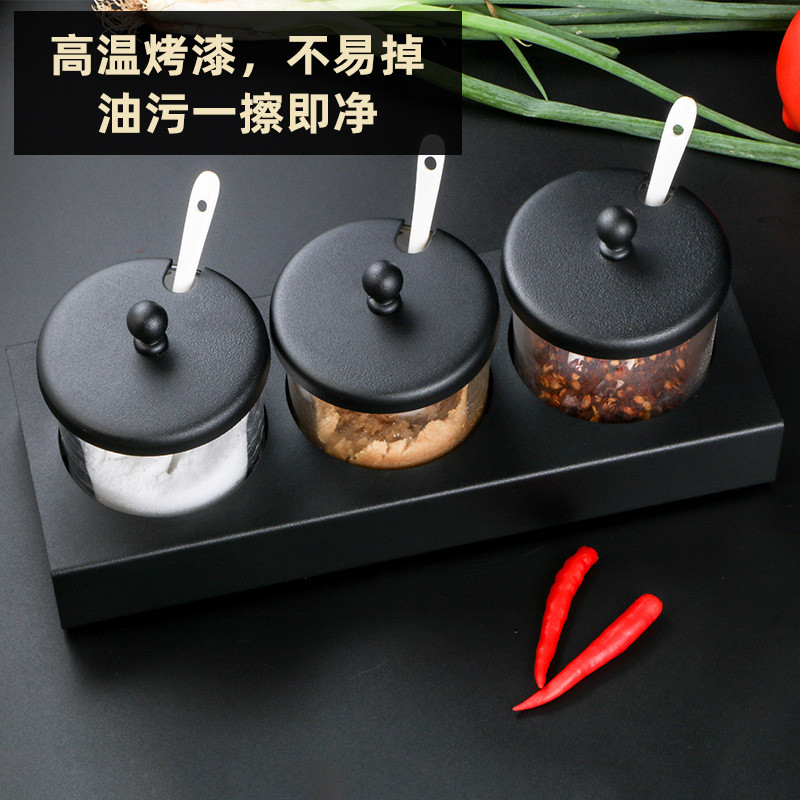 Minimalist Kitchen Dining Supplies Stainless Steel Seasoning Jar Bottle ...