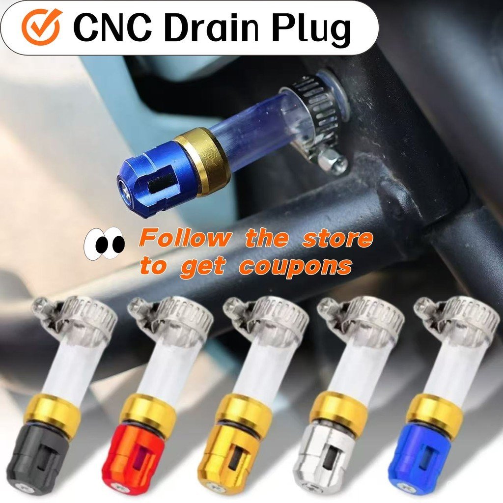 1 Pair CNC AIR FILTER DRAIN TUBE HOSE FOR CLICK 125I/150/160 Motorcycle ...