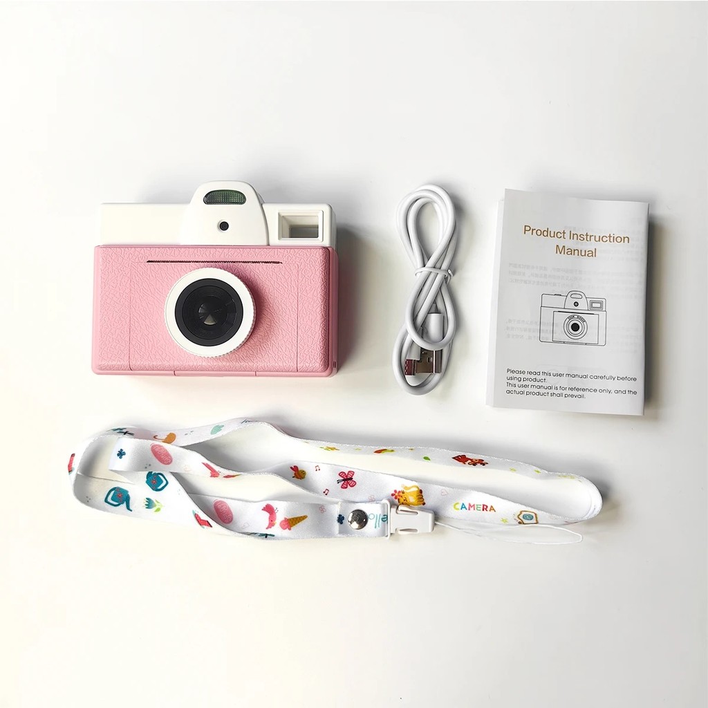 108P HD Instant Print Youngsters Camera with Rainbow Stripe Design ...