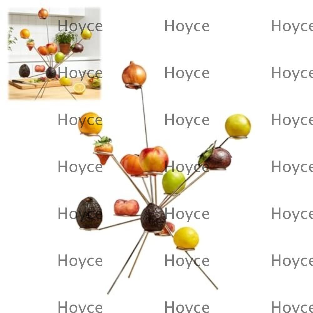 HOYCE Exploding Fruit Bowl, Handcrafted Metallic Sculpture Metallic ...