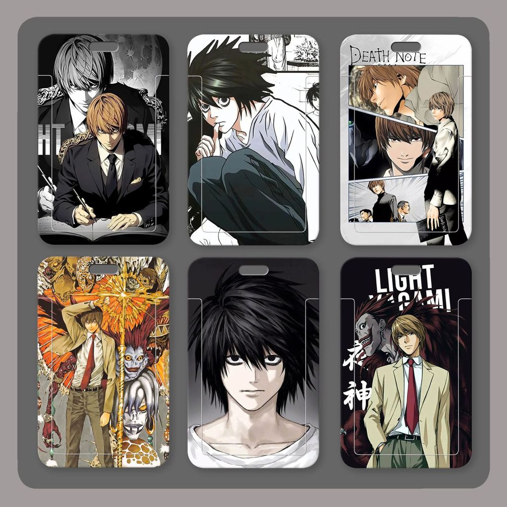 Death Note Card Holder Idol Photo Protector Cover ID Card Bus Card Case ...