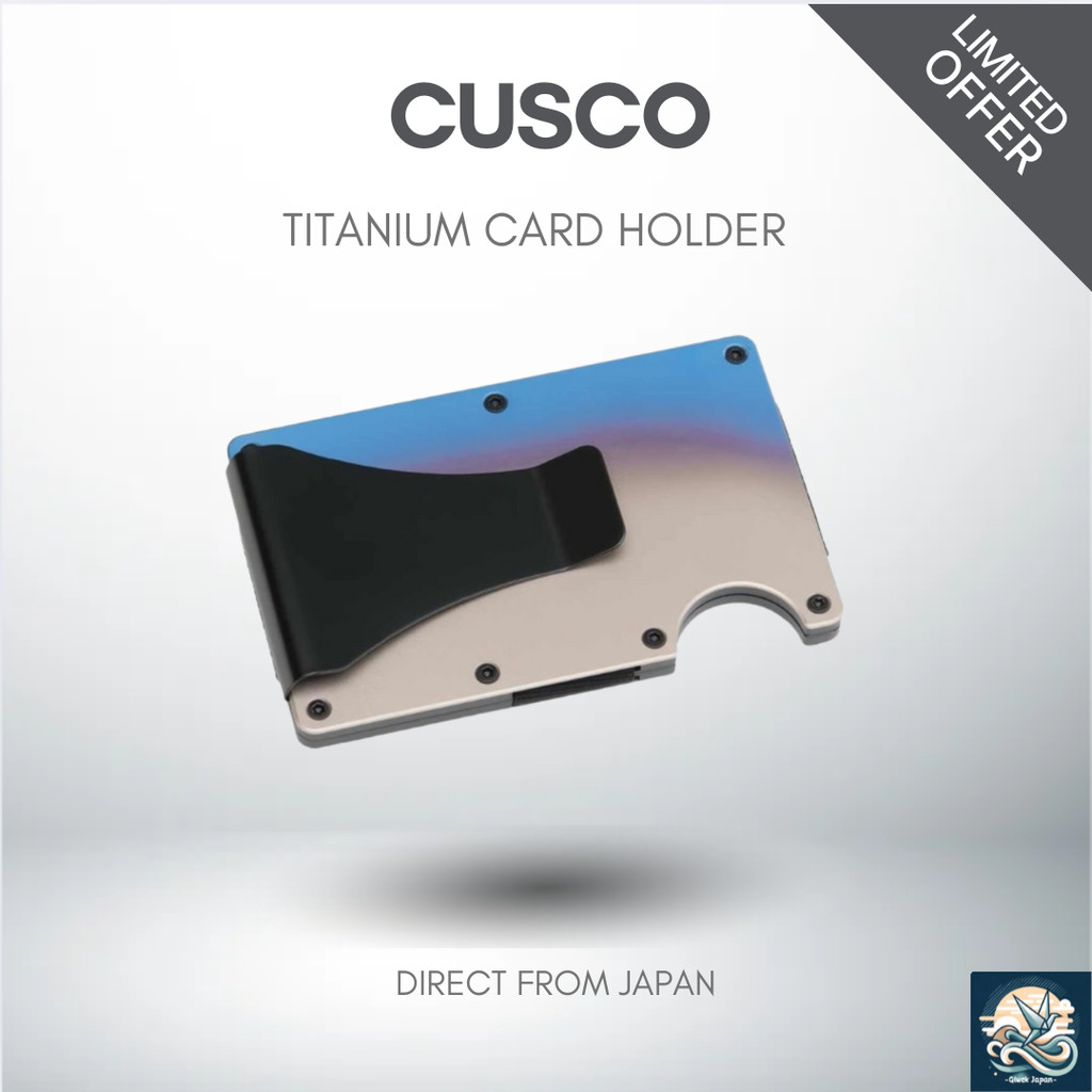 Cusco Titanium Card Holder 5.4cm x 8.5cm B0CNSV1D9P [Direct from Japan ...