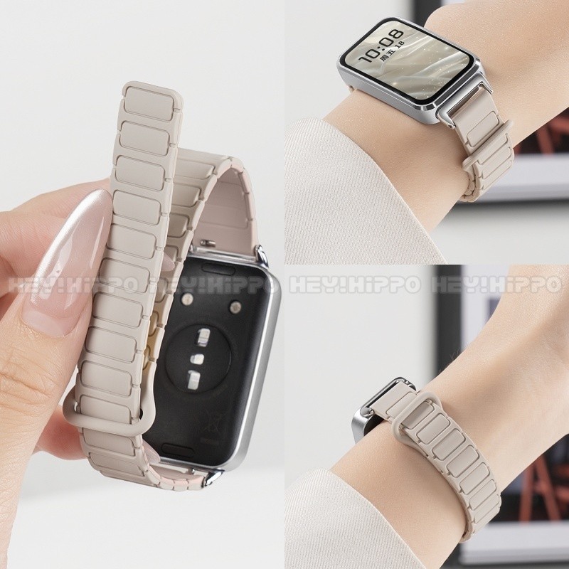 Silicone magnetic strap For Huawei Band 10 9 8 new dopamine fine print ...