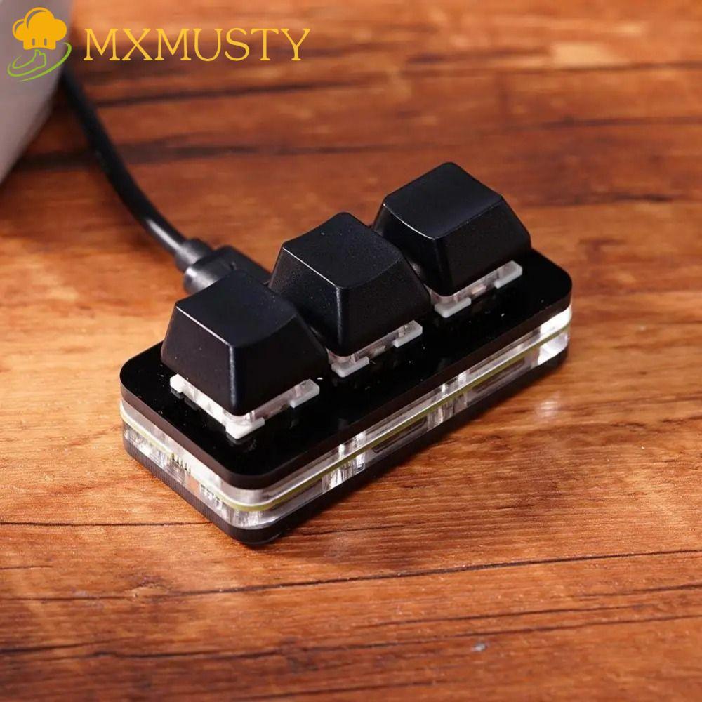 MXMUSTY Custom Mini 3 Key Keypad, Acrylic Mini Copy Paste Cut Keypad ...