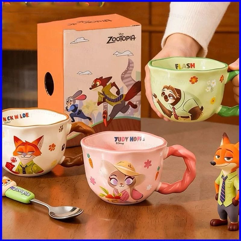 LF1 Zootopia 2 Judy Hopps Ceramic Mug Cartoon Anime Cute Nick Wilde ...