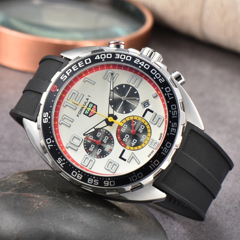 TAG TAG Howard F1 Series Quartz Movement Three-Eye Sun Display Rubber ...