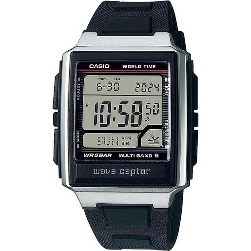 JDM WATCH★ Casio WV-59R-1AJF Jam Tangan Radio Lelaki Black Resin Case ...