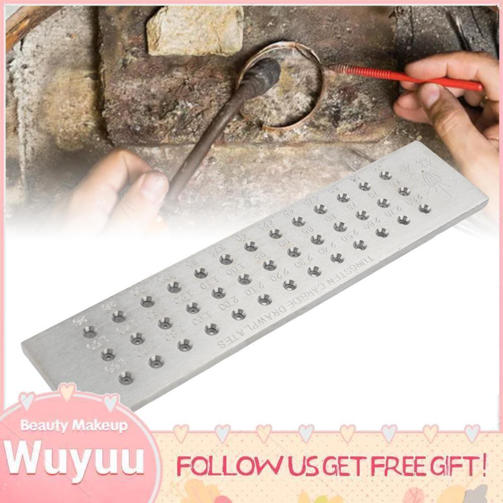 wuyuu 0.26 to 2.8mm Wire Drawplate 39 Holes Tungsten CarbideJewelry ...