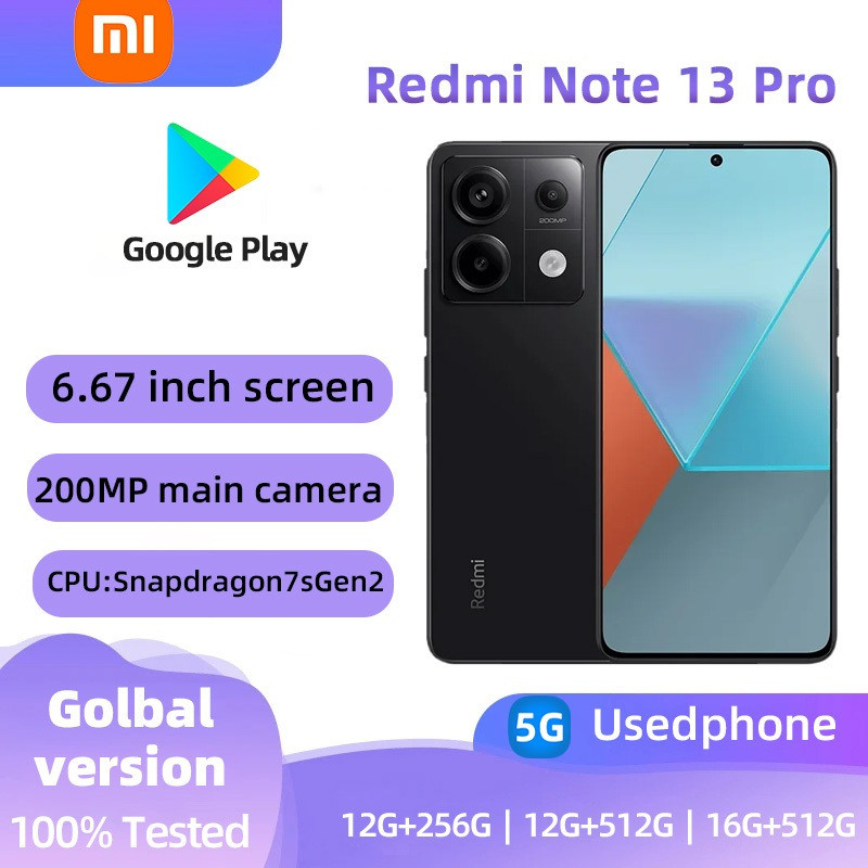 Redmi Note 13 Pro（5G）Smartphone 128GB All Colours Good Condition Used ...