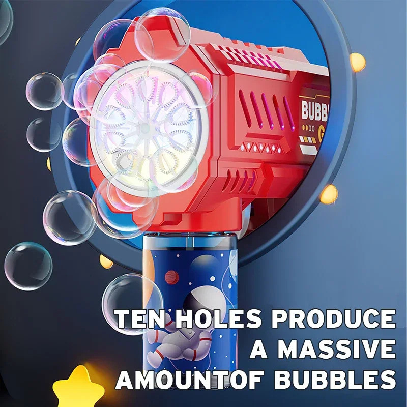 Fully Automatic Bubble Gun Rocket Bubbles Machine Automatic Blower with ...