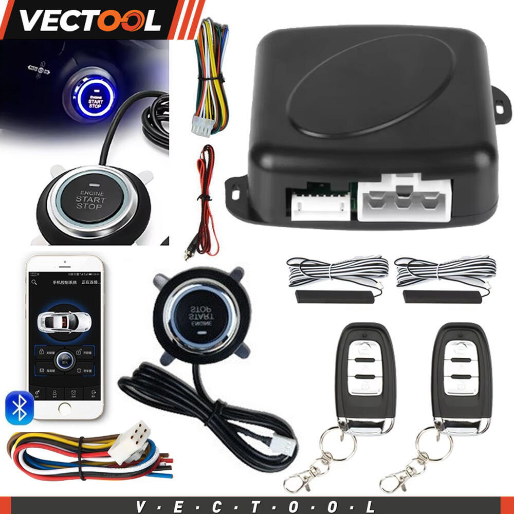 Car Alarm Remote Control C6-A Car Keyless Entry Engine Start Alarm ...