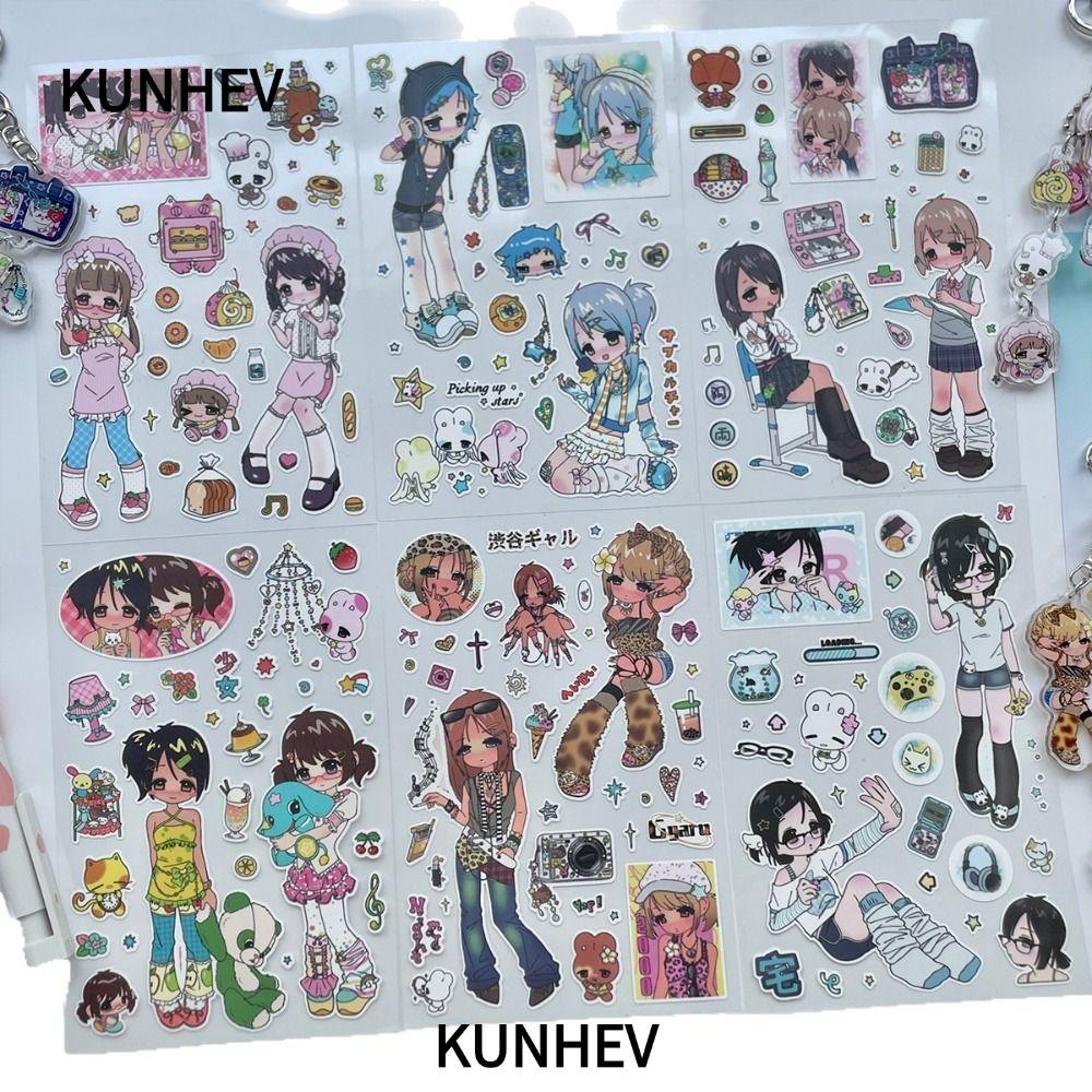 KUNHEV Scrapbooking Stickers, Adhesive Kawaii Deco Stationery Stickers ...
