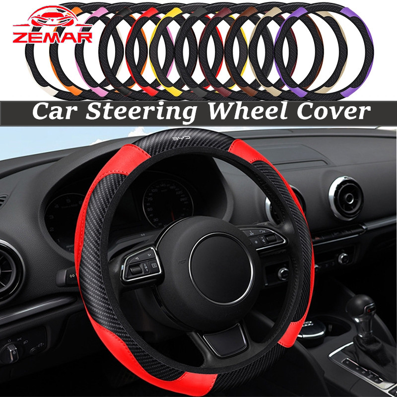 BYD Carbon Fiber Car Steering Wheel Cover Universal No Inner Circle ...