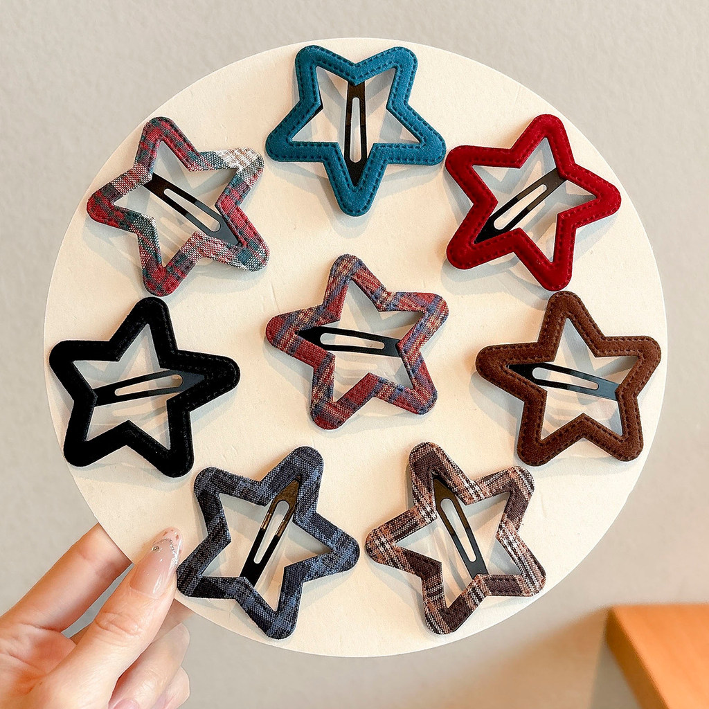 Kids Star Hair Clips, Gentle Side Bang Clips for Girls, Snag-Free ...