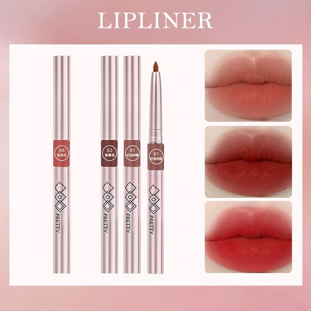 PRETTY Lip Liner Matte Lipstick Long-lasting No Sticky Cup Lipstick ...