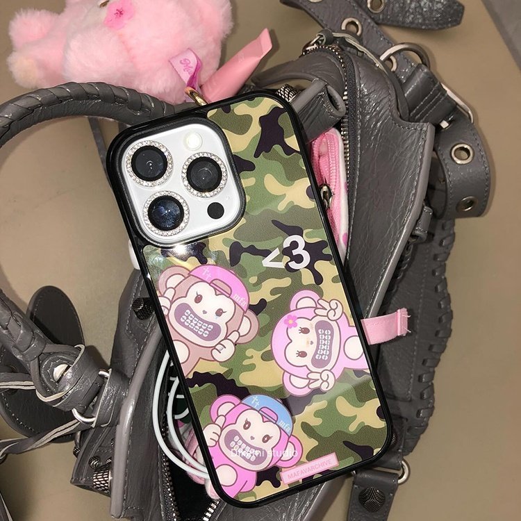 Korean ins Y2K style cute monkey case for iphone 17/16promax/15 promax ...