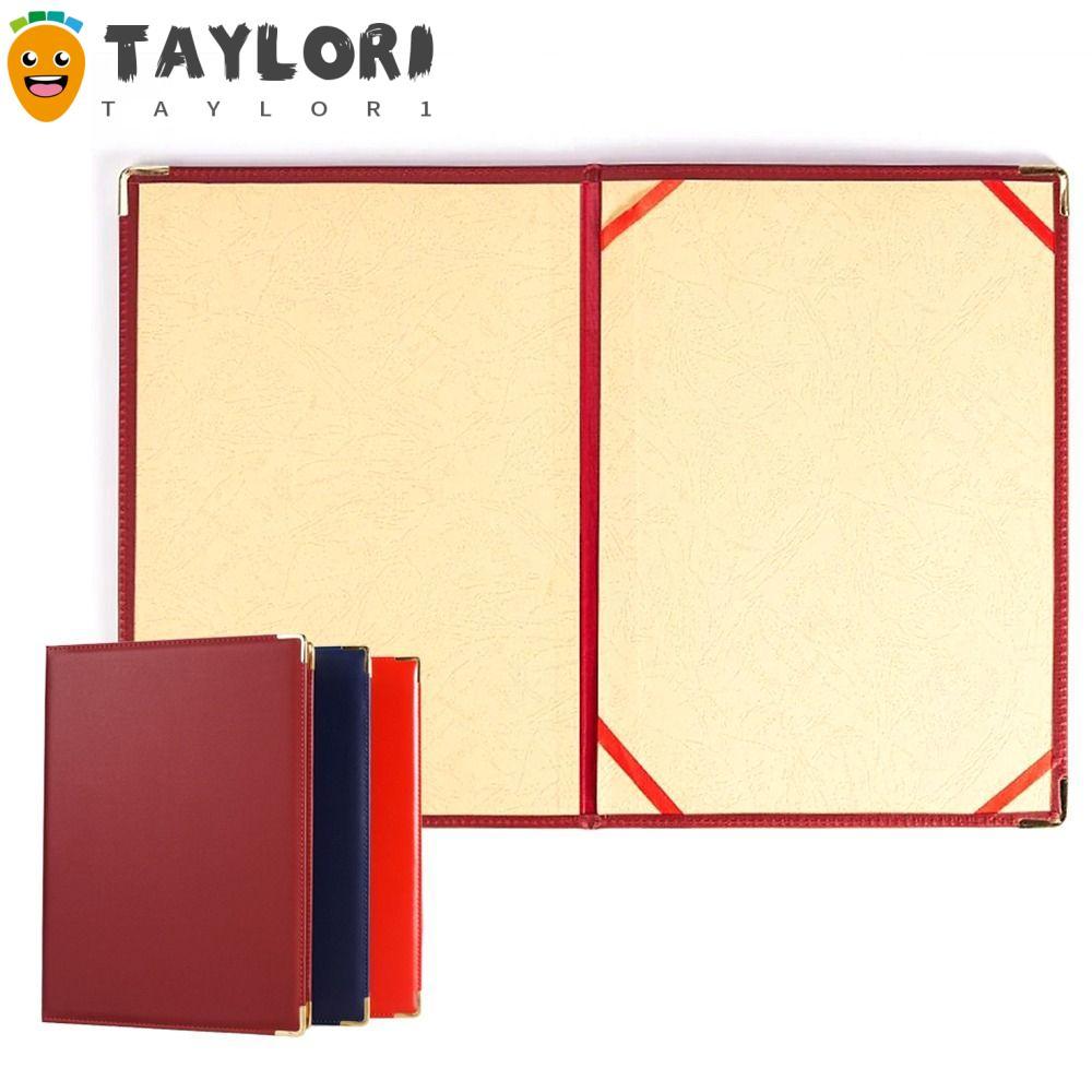 TAYLOR1 A4 Agreement Folder, PU Leather Protective Certificate Diploma ...