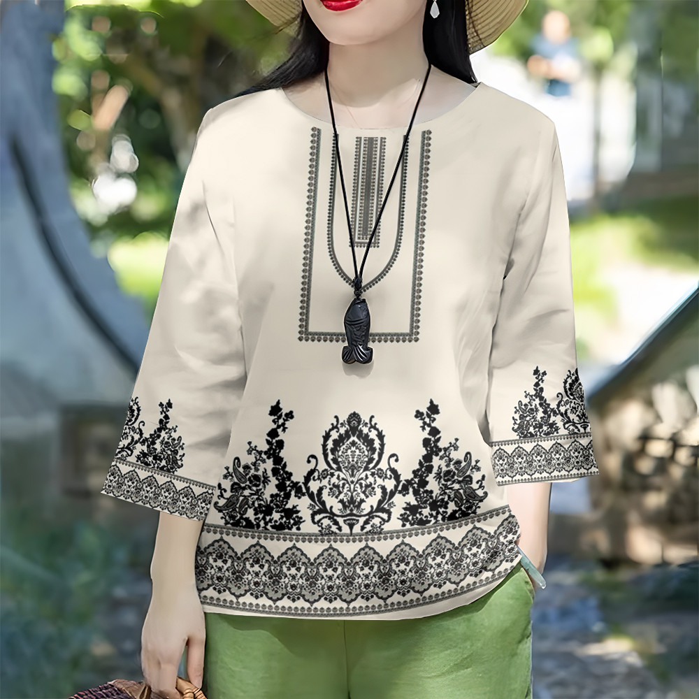Barong Tagalog For Women 2026 Round Neck Casual Shirt Women Blouse ...