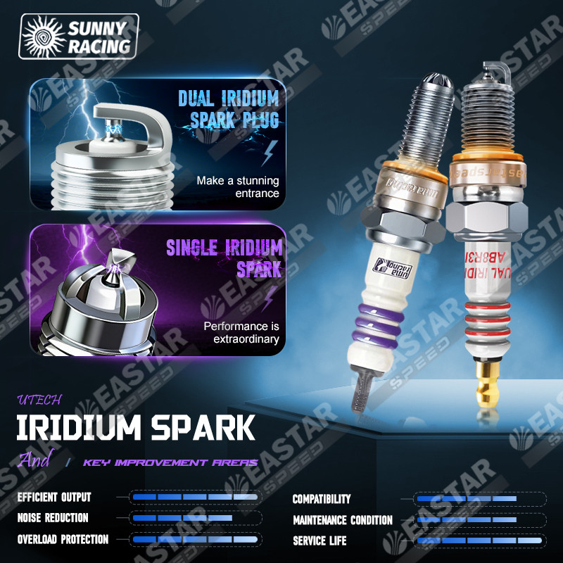 RACING IRIDIUM SPARK PLUG MIO / SNIPER / RAIDER / NMAX / AEROX / CLICK ...