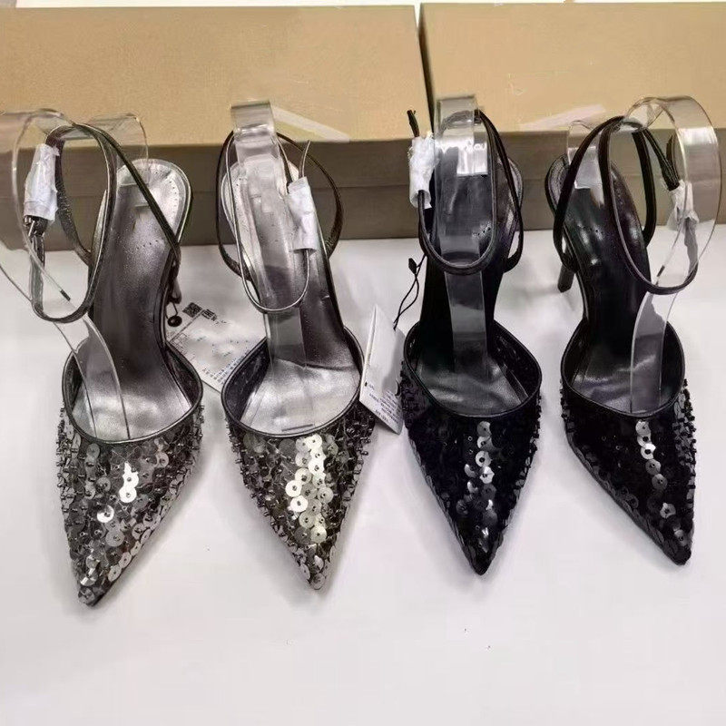 Spring 2026 Trendy Shallow Mouth Bead Decorative Pointed High Heels ...