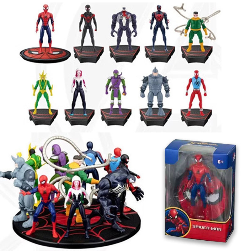 The Avengers Spider Man Zd Toys 10cm Venom SCARLET SPIDER Movable Joint ...