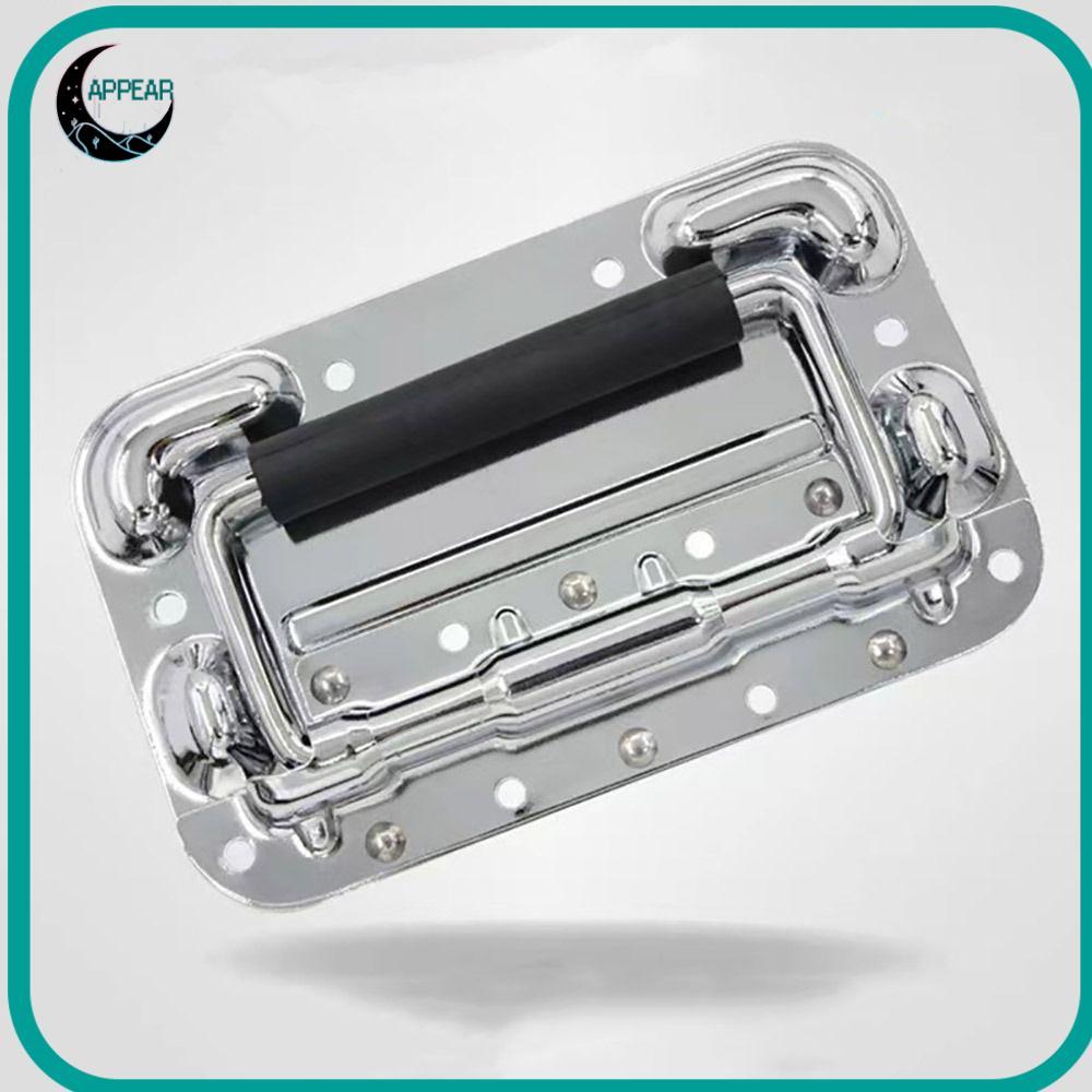 APPEAR Spring Loaded Handle, Black/Silver Rubber Heavy Duty Handle ...