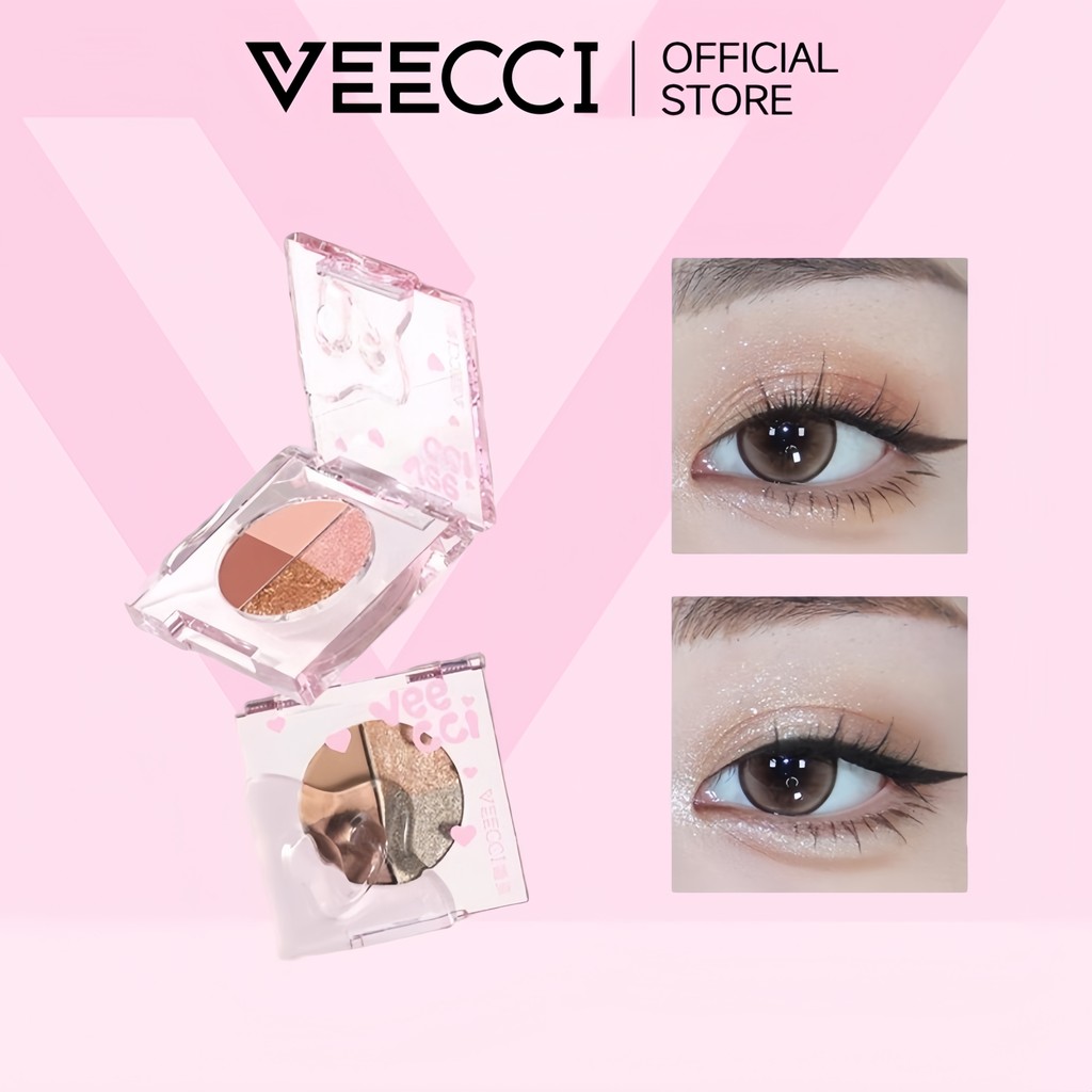 VEECCI Mini Eyeshadow Palette Small but pigmented Matte Shimmer Shades ...