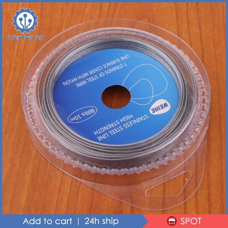 [Koolsoo2] Abrasion Proof Stainless Steel Trace Leader Fishing Line ...