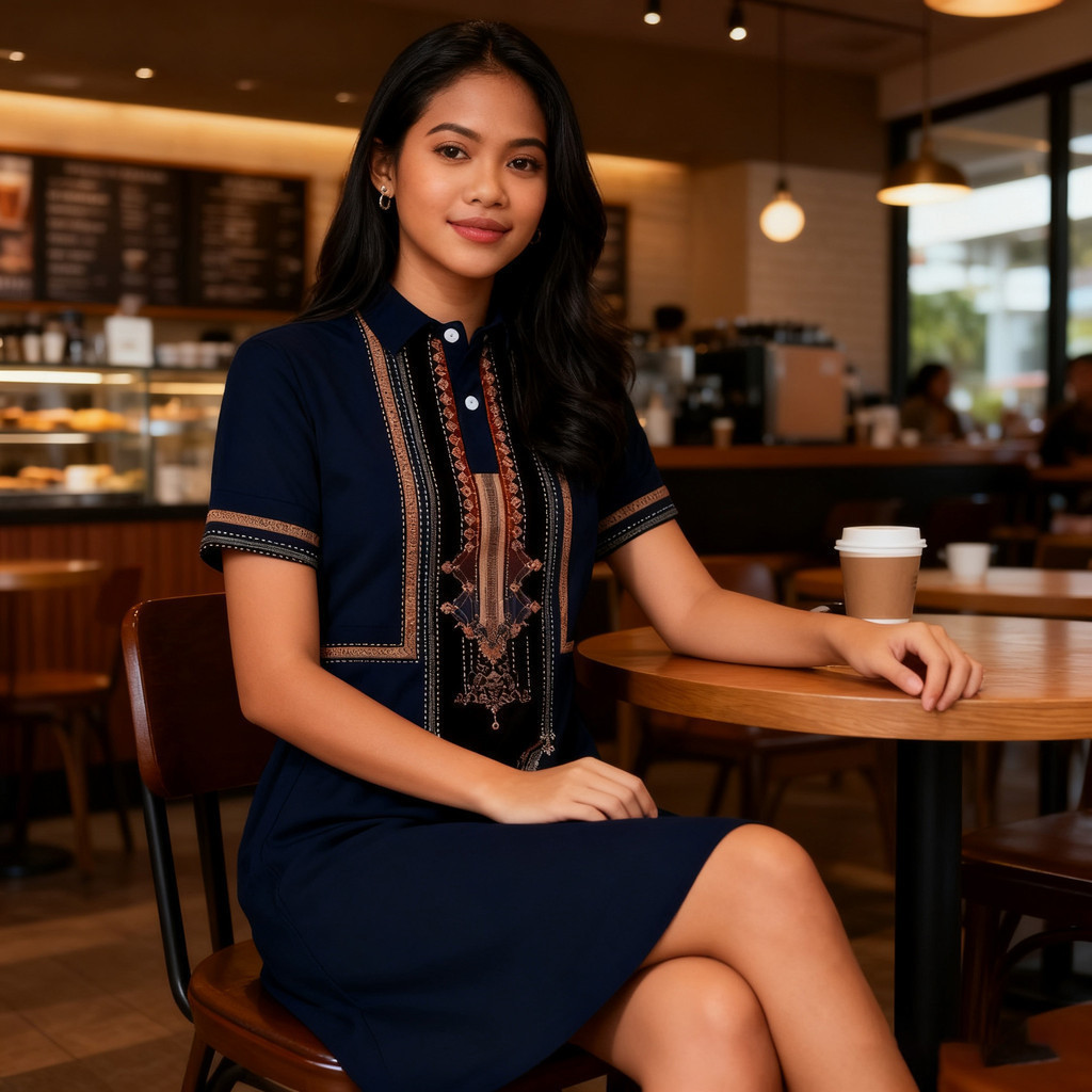 2026 Asean Ethnic Polo Dress For Women - Plus Size Retro Tie Button ...
