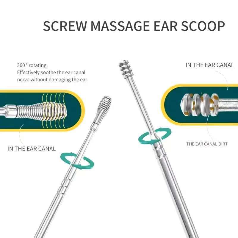 2026 New 6 In 1 Ear Pick Set Spiral Ear Pick Professional Earwax ...