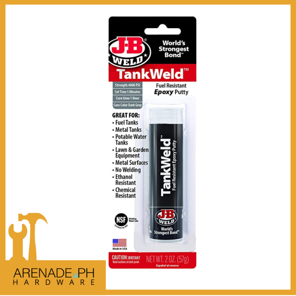 JB Weld TankWeld Fuel Resistant Epoxy Putty, 2 oz | Shopee Philippines
