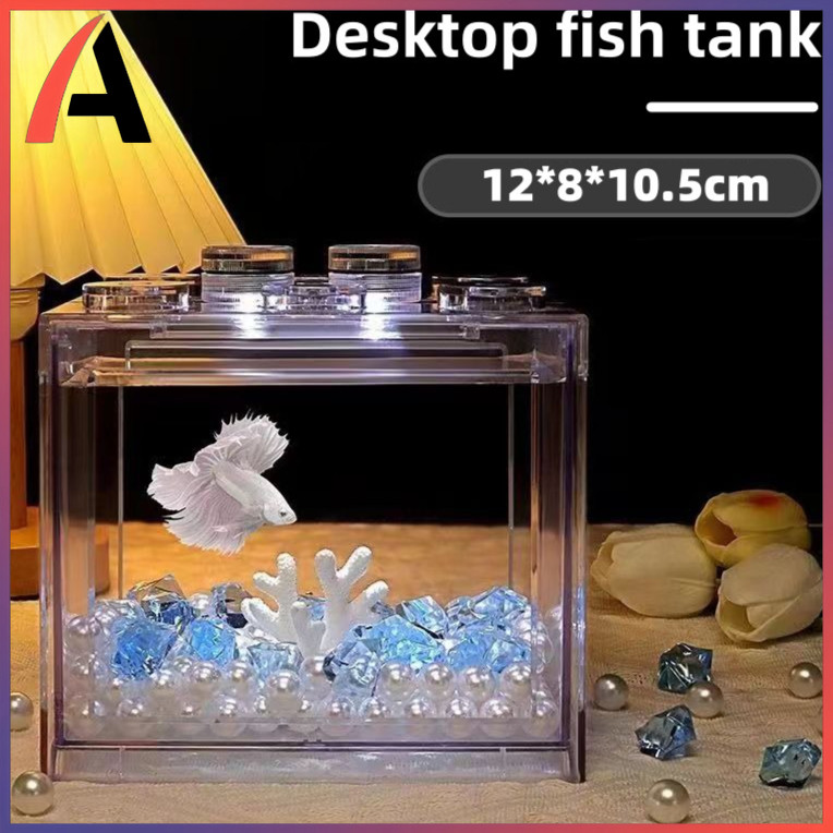 【LIFE】Mini aquarium aquarium building blocks fish tank landscaping ...