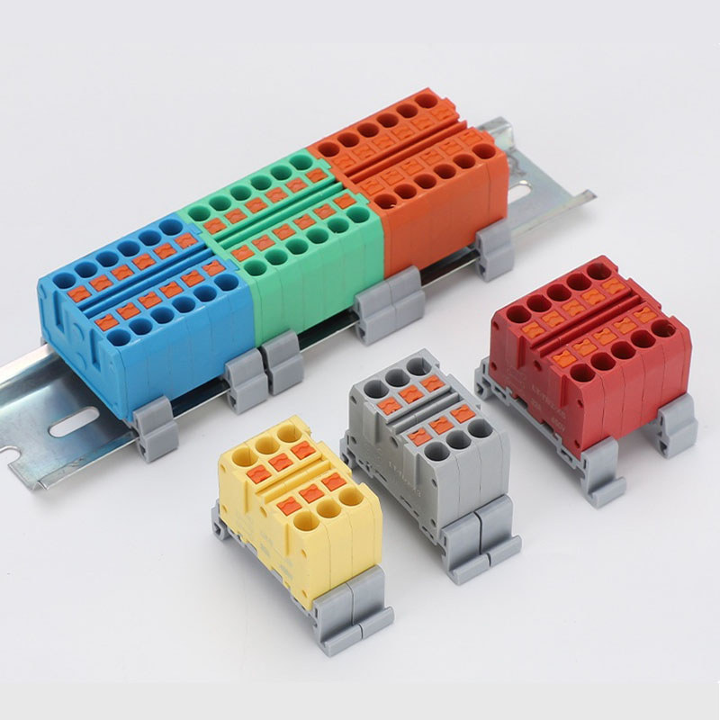 Guide Rail Quick Connection Terminal Block Direct Insertion Terminal ...