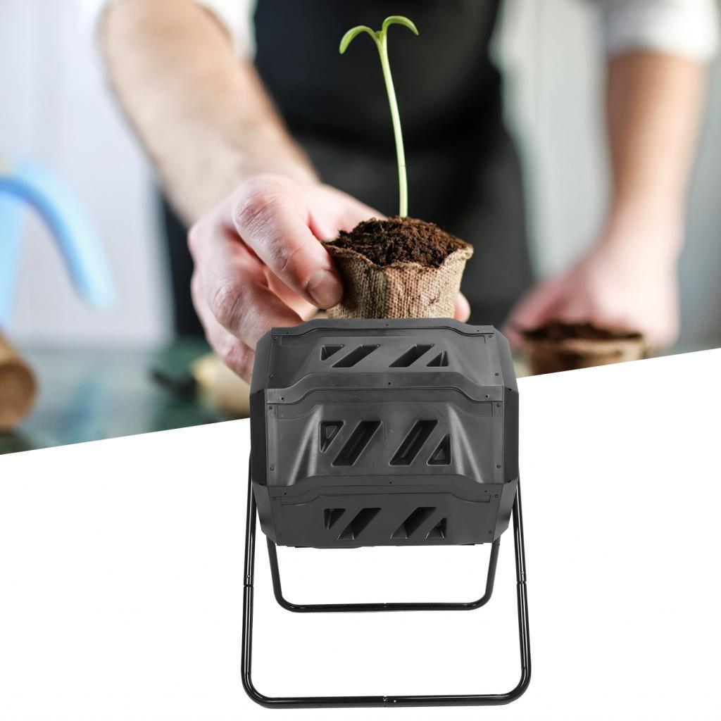 soxii Ejoyous Outdoor Tumbling Composter PP Plastic Compartment ...