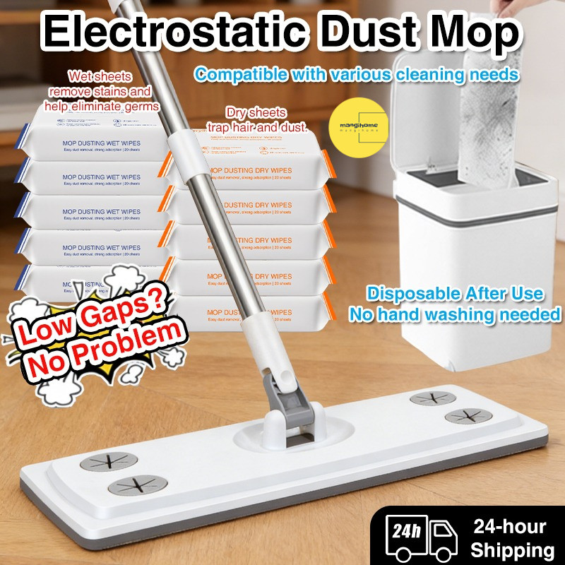 Disposable Electrostatic Dust Removal Mop wet dry paper refill mop ...