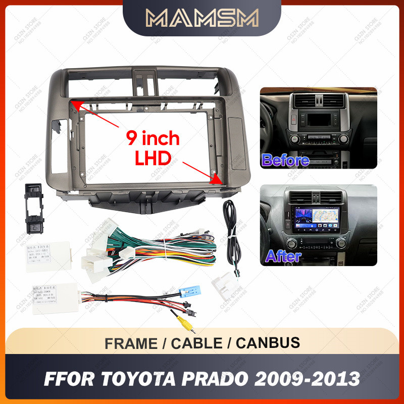 9inch For TOYOTA PRADO 2009-2013 Player screen Car Radio Fascia Frame ...