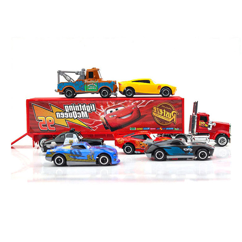 JIN 7Pcs/Set Diecast PVC Car Model Toys Disney Pixar Car Lightning ...